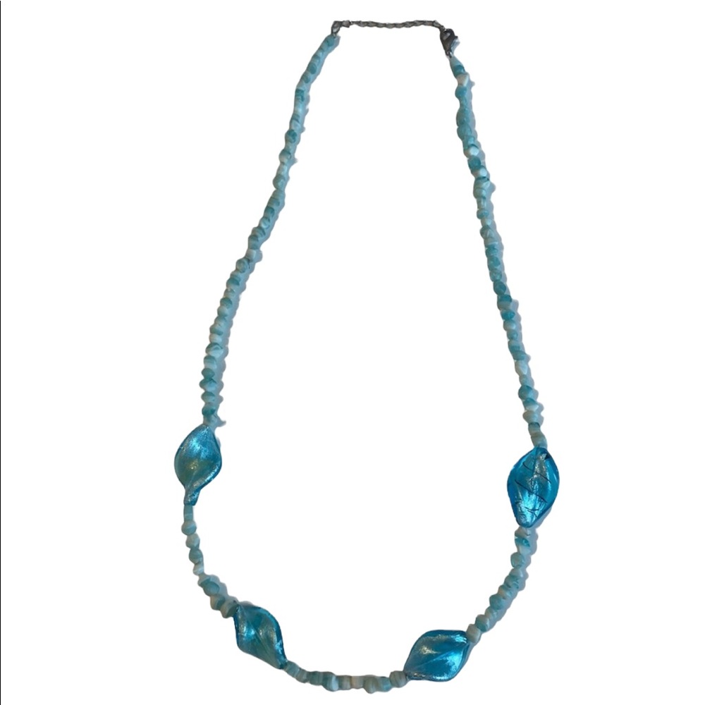 Ocean Blue Beaded Necklace - Gem